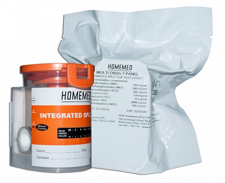 HOMEMED Multi-Drug 7 Panel Integrated Split Key Cup Shipper (25s) from ...